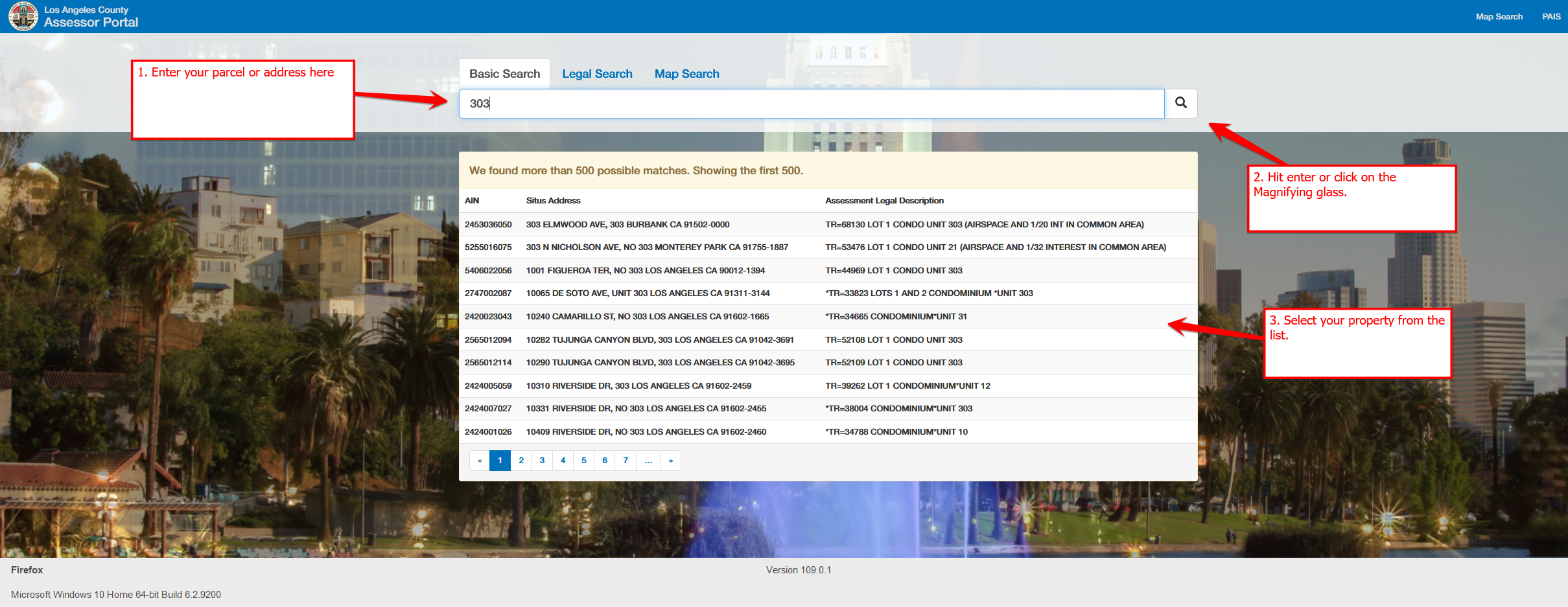 Los Angeles County Property Tax Website